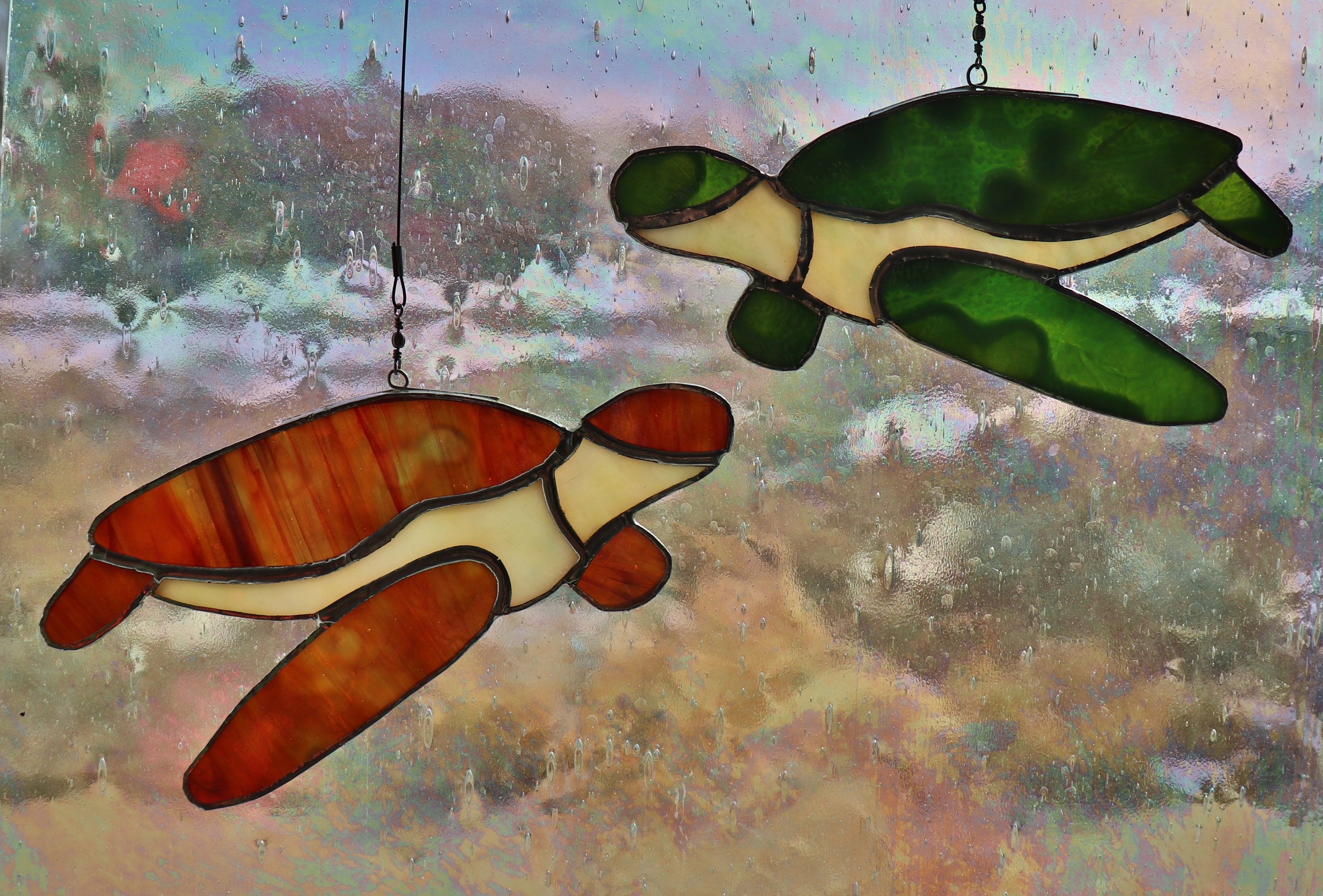 Turtle in Stained Glass - Etsy
