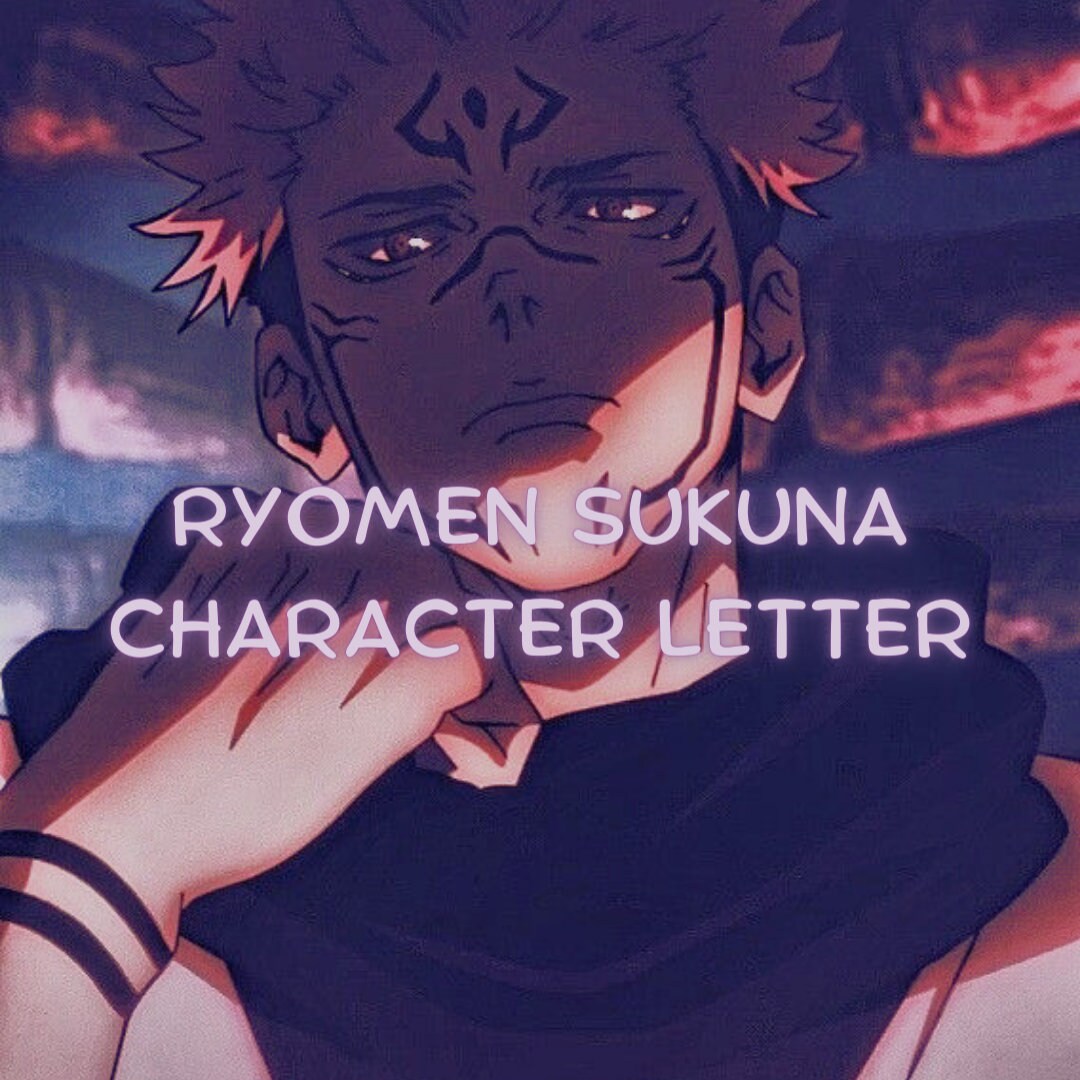 Ryomen Sukuna Character Letter - Etsy Portugal