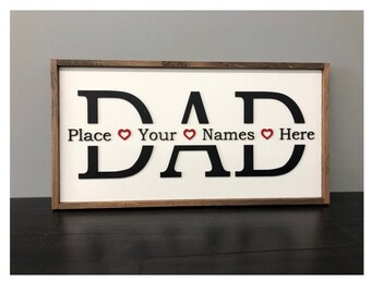Mom Dad Sign | Etsy