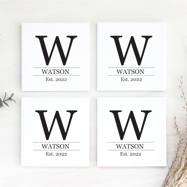 Letter Coaster - Etsy