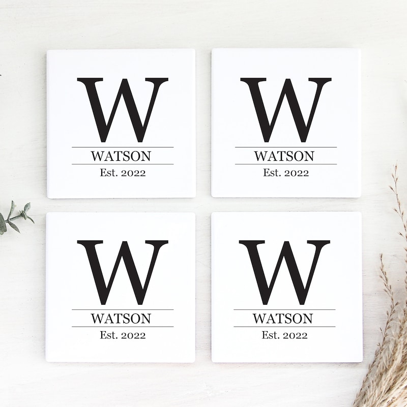 Letter Coaster - Etsy