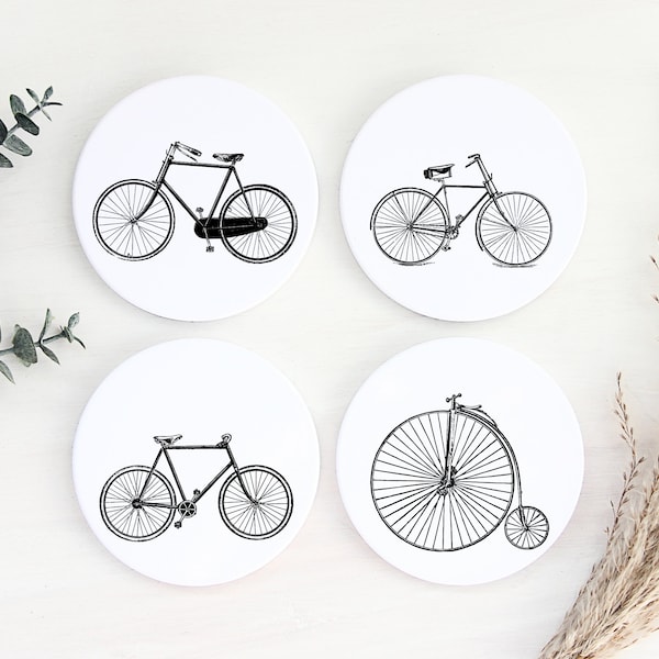 Bicycle Coasters - Etsy