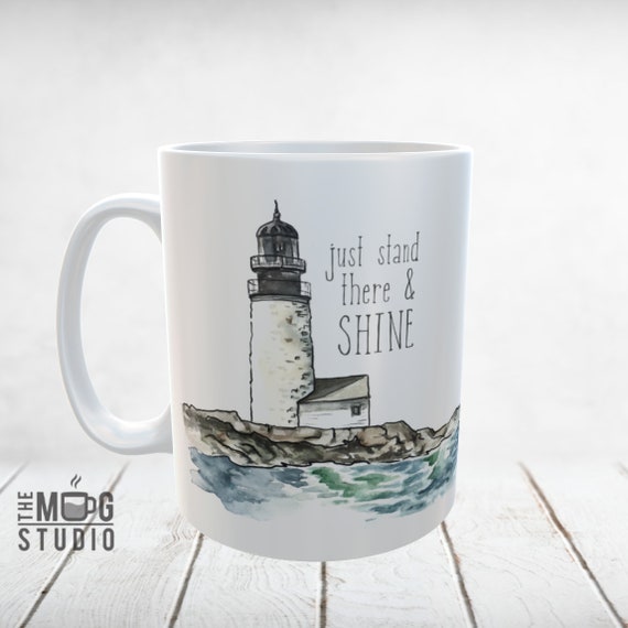 Lighthouse Mug Watercolor Mug Unique Coffee Mug | Etsy