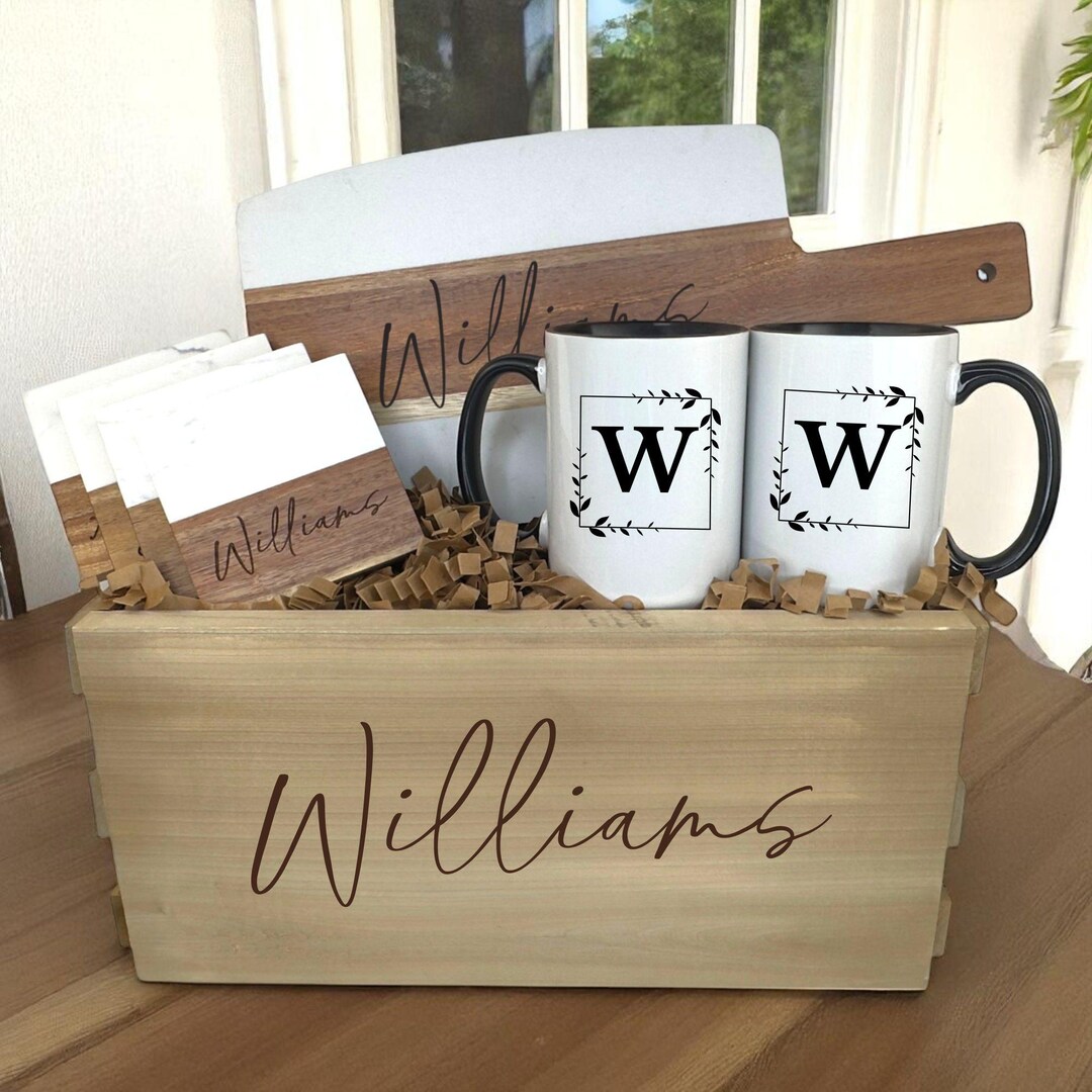 Congratulations Gift Box With Charcuterie Board, Custom Cutting Board ...
