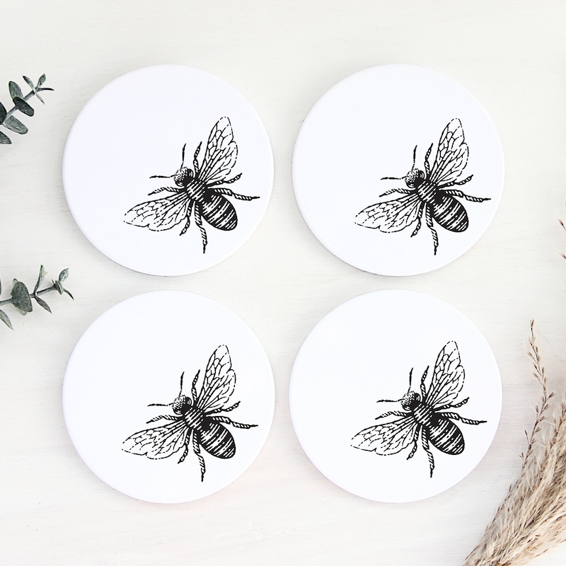Bee Coasters - Etsy
