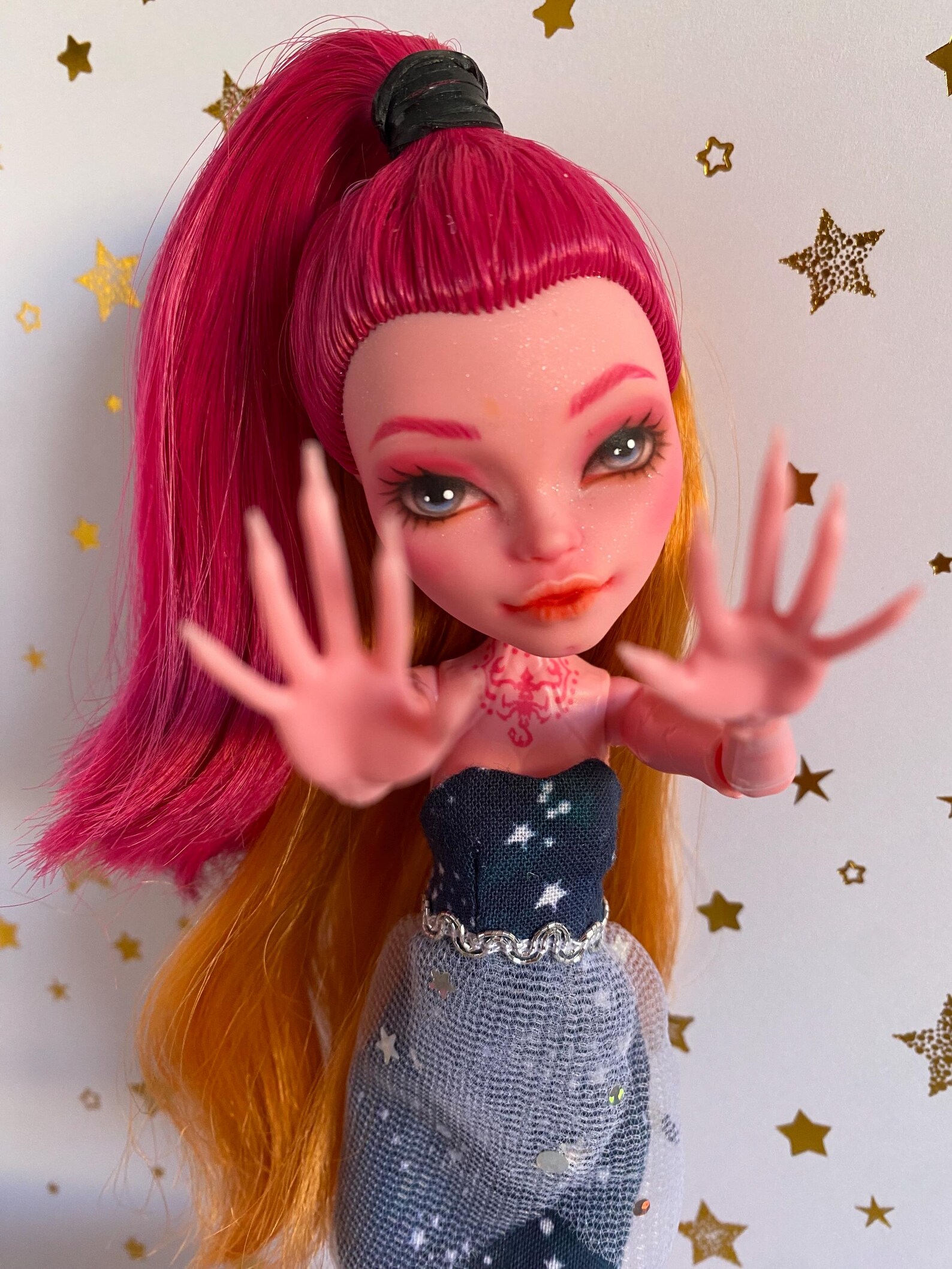 OOAK Custom Doll - Glittering Star - Hand-painted Art Doll - Unique ...