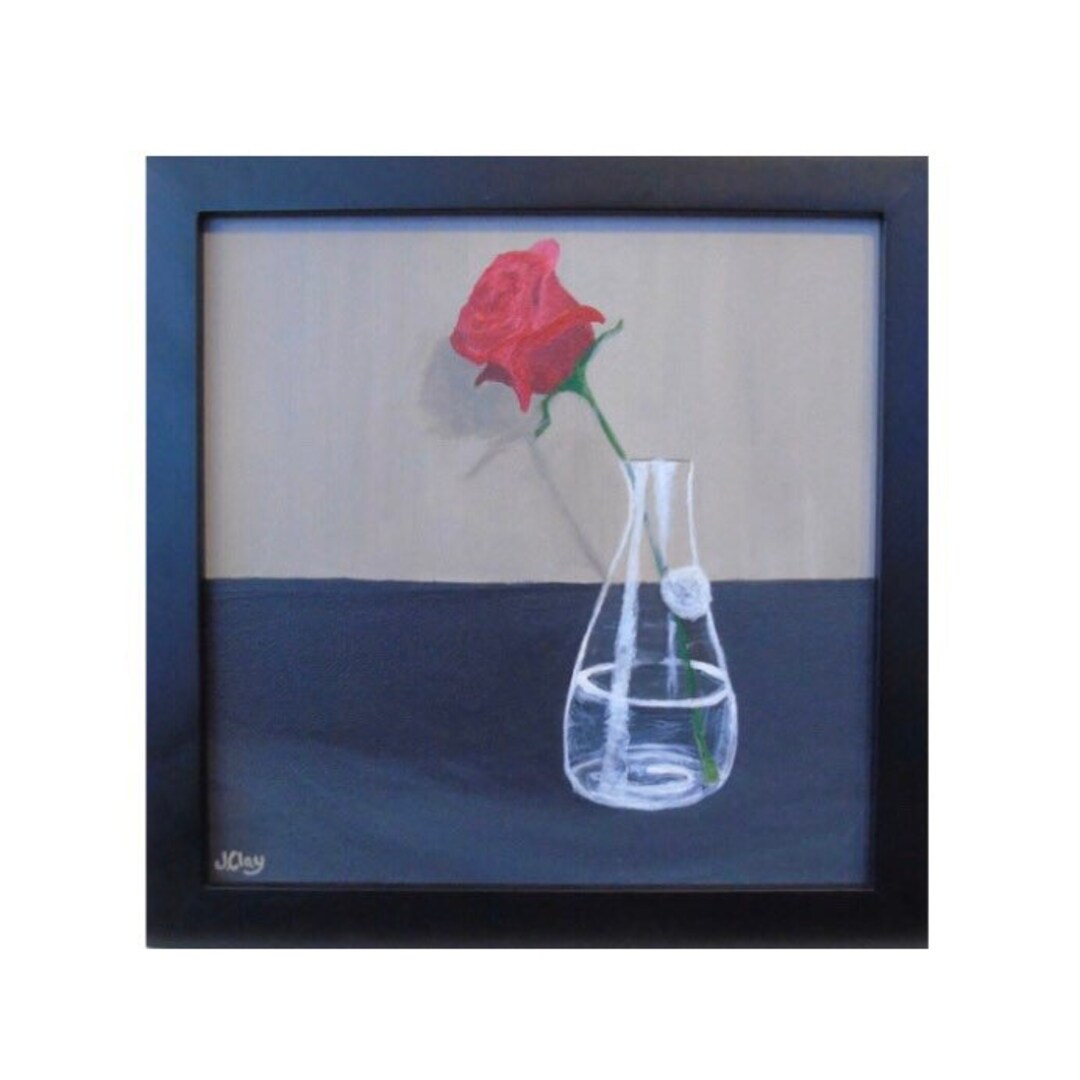 Original Flower Painting on Canvas, Floral Wall Art, Roses Art, Wall ...