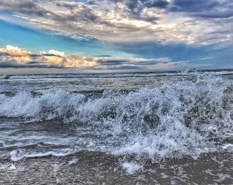 Wells Beach Maine Panoramic Sunset Photography | Etsy