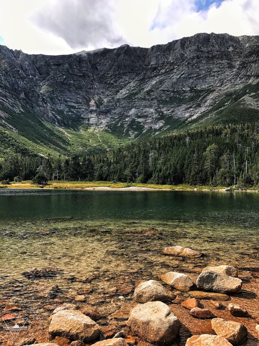 Chimney Pond Mount Katahdin View in Maine Baxter Peak Photography ...