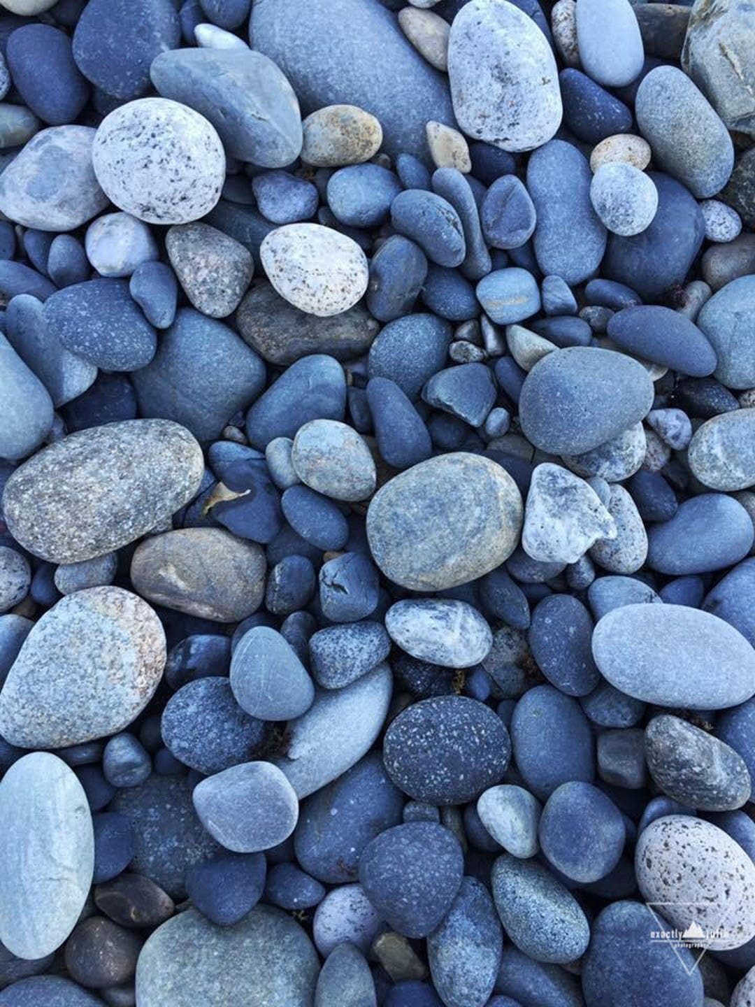 Blue Pebbles - Wells Beach, Maine - Photography - Etsy