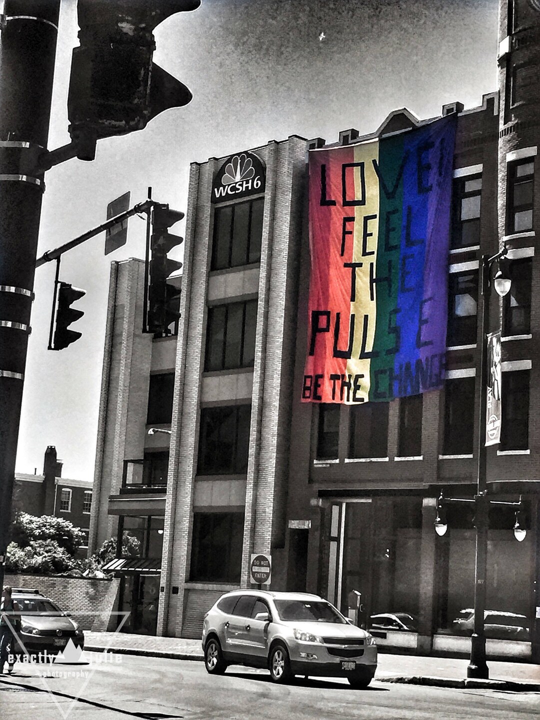 Feel the Pulse - Pride - Portland, ME - Black & White Photography - Etsy