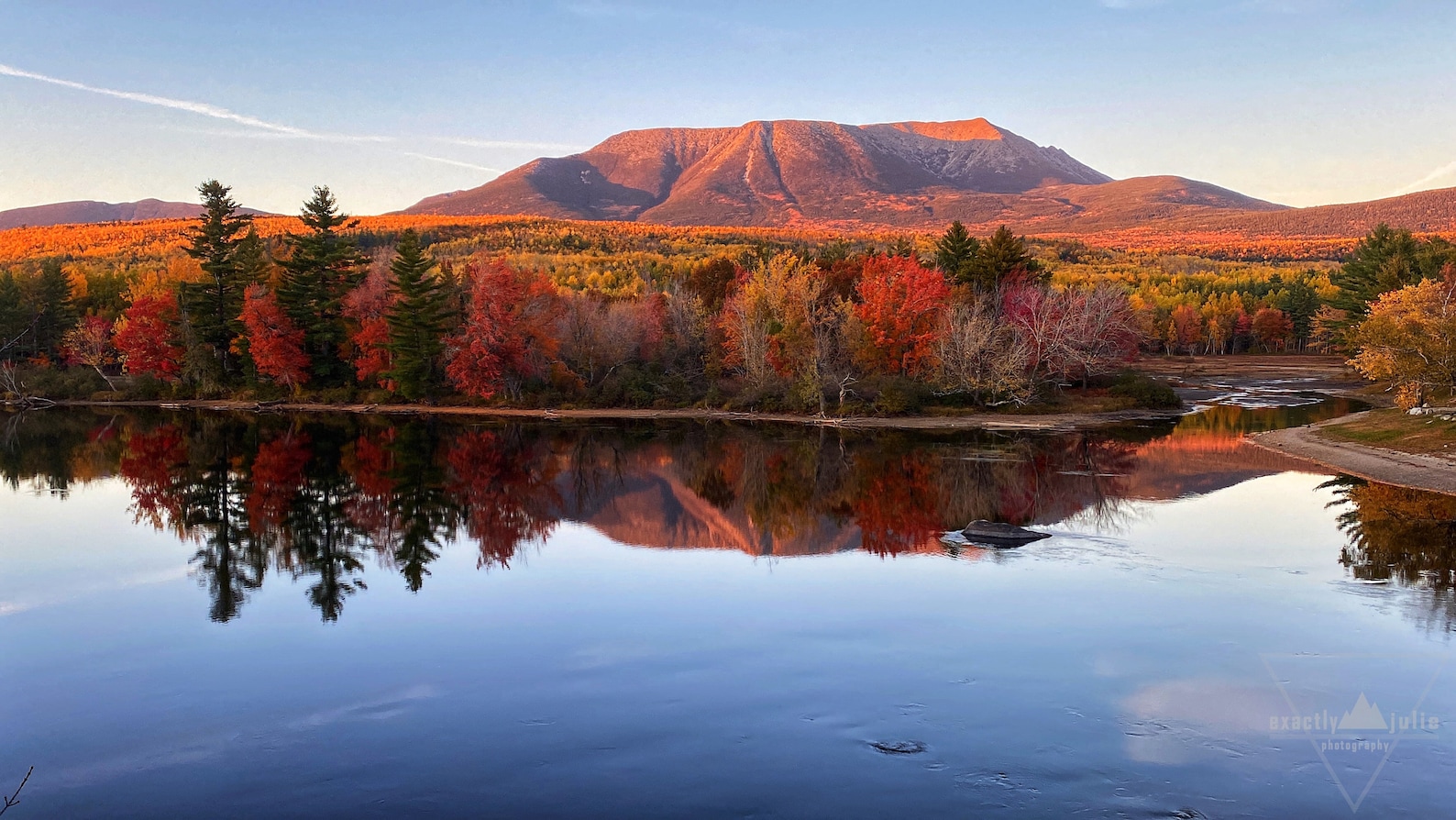 Fall at Katahdin, Maine - Abol Bridge - Baxter State Park Panoramic ...