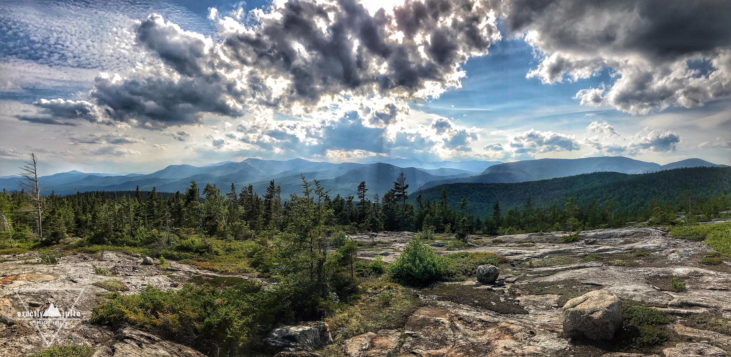 Speckled Mountain & Blueberry Ridge Trail - Stoneham, NH - Panoramic ...