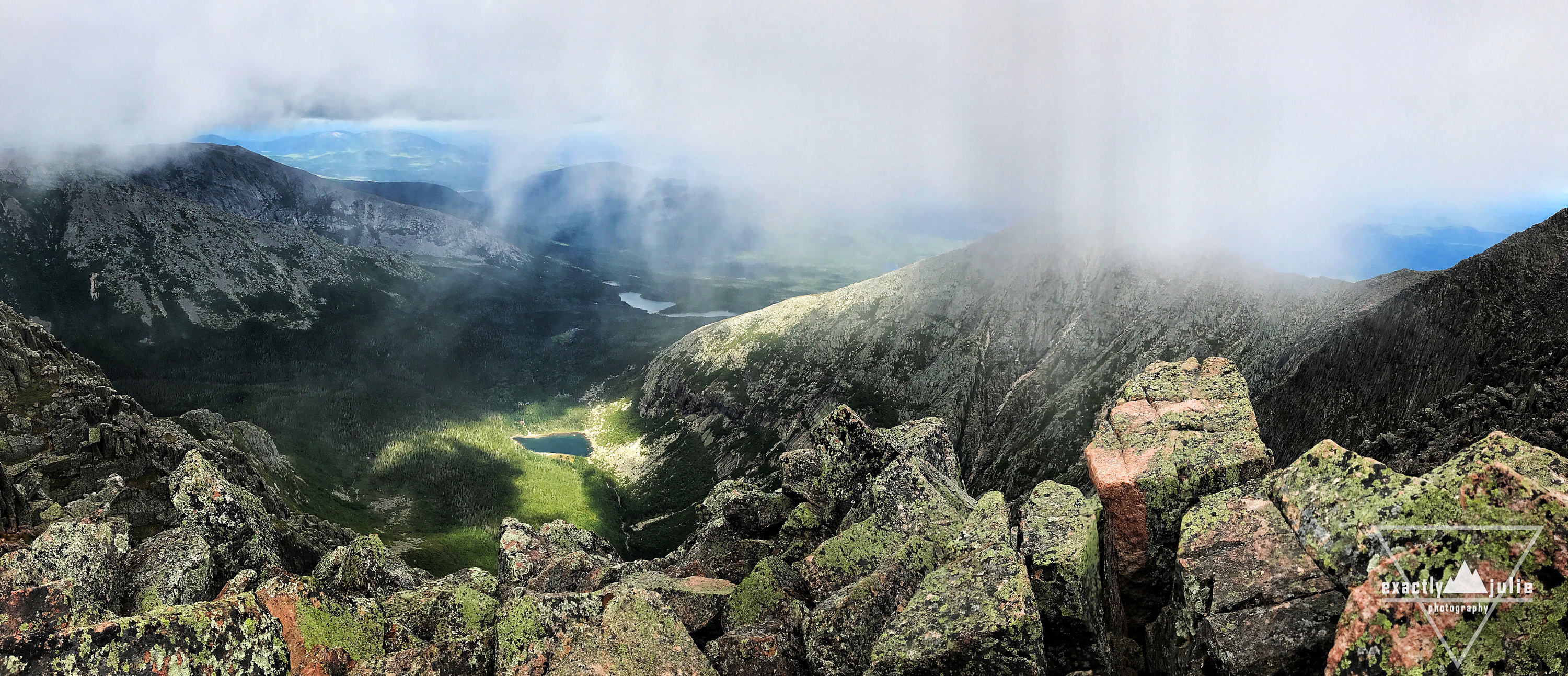 Mount Katahdin Summit View - Chimney Pond - Baxter Peak - Baxter State ...