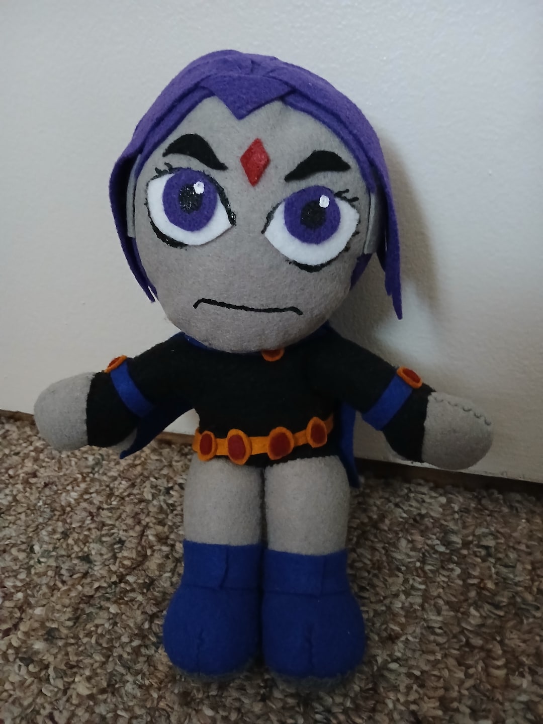 Hand-sewn Plush Doll Teen Titans DC Raven - Etsy