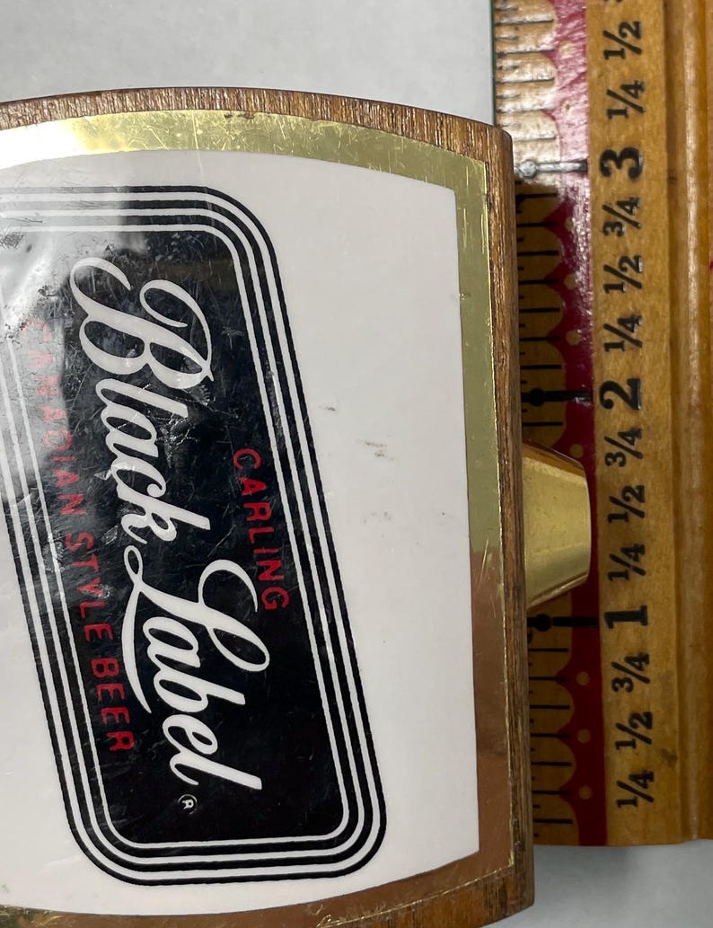Carling Black Label Beer Tap Handle, Vintage Black Label Beer, Vintage ...
