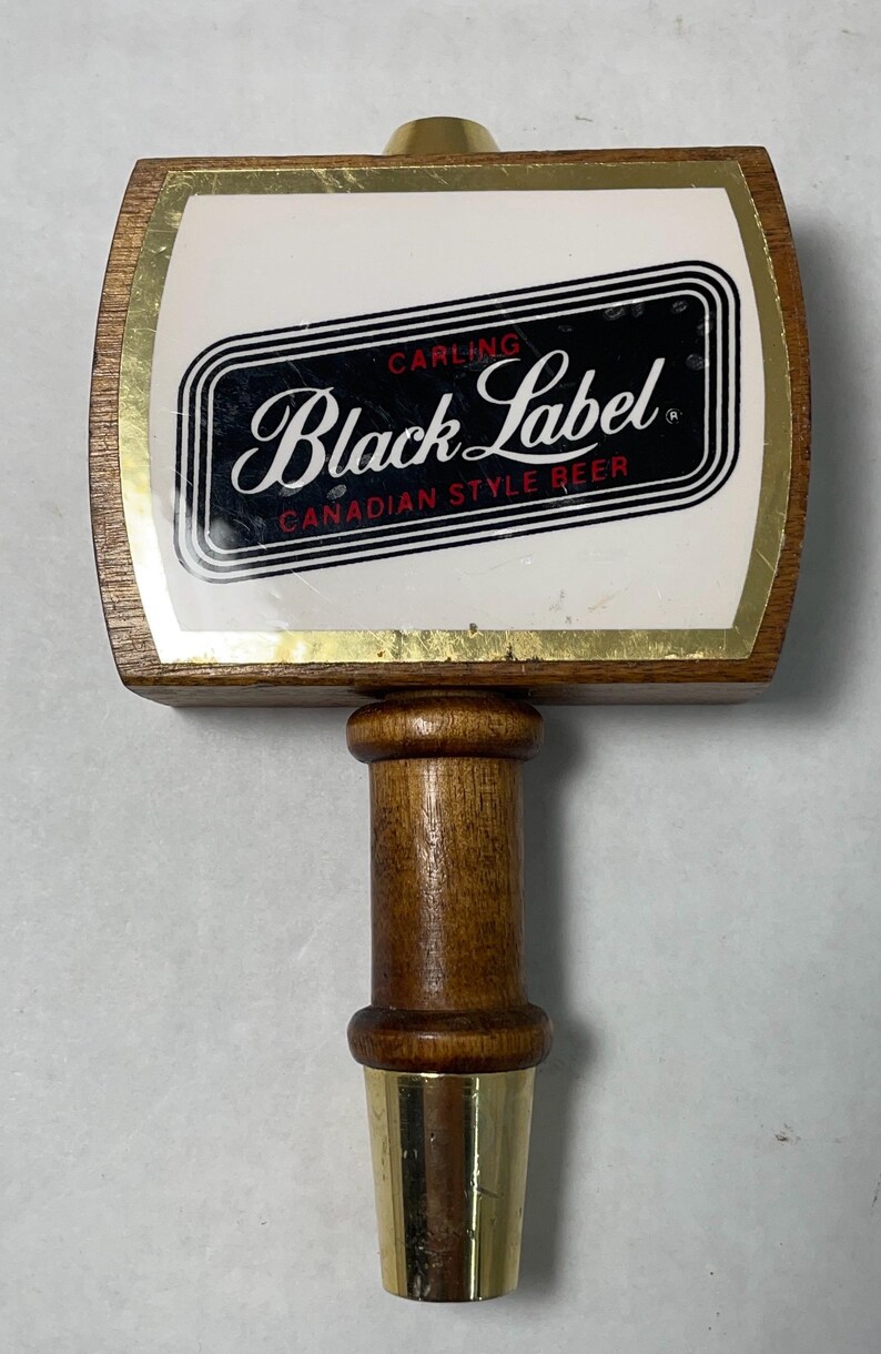 Carling Black Label Beer Tap Handle, Vintage Black Label Beer, Vintage ...