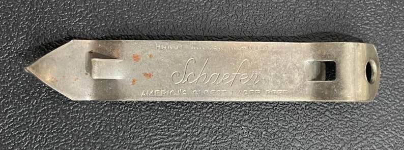 Vintage Schaefer Beer Bottle Opener, Schaefer Beer, Vintage Schaefer ...