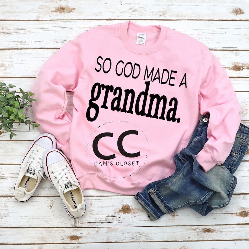 So God Made A Grandma Png Svg Mothers Day Grandma Etsy