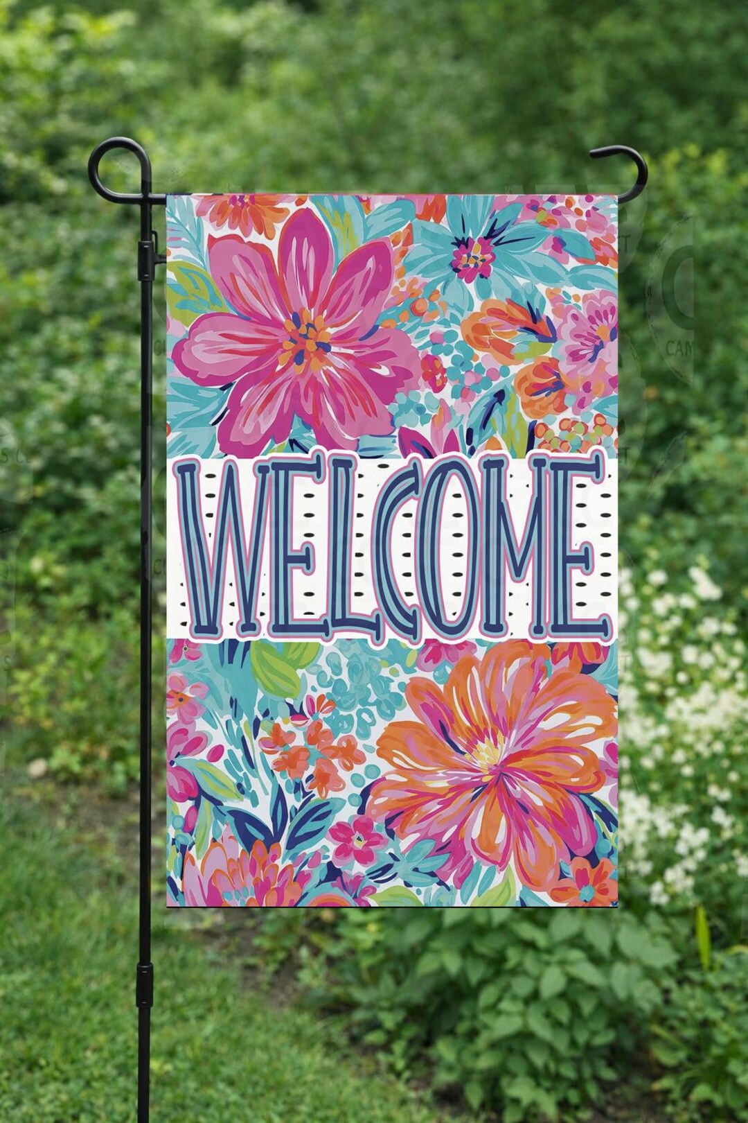 Sublimation Flower Garden Flag Digital Design I Instant Download I Yard ...