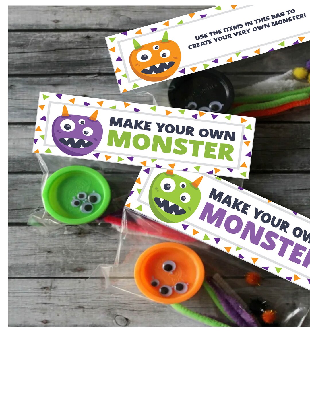 Make Your Own Monster Topper Jpg Printable - Etsy