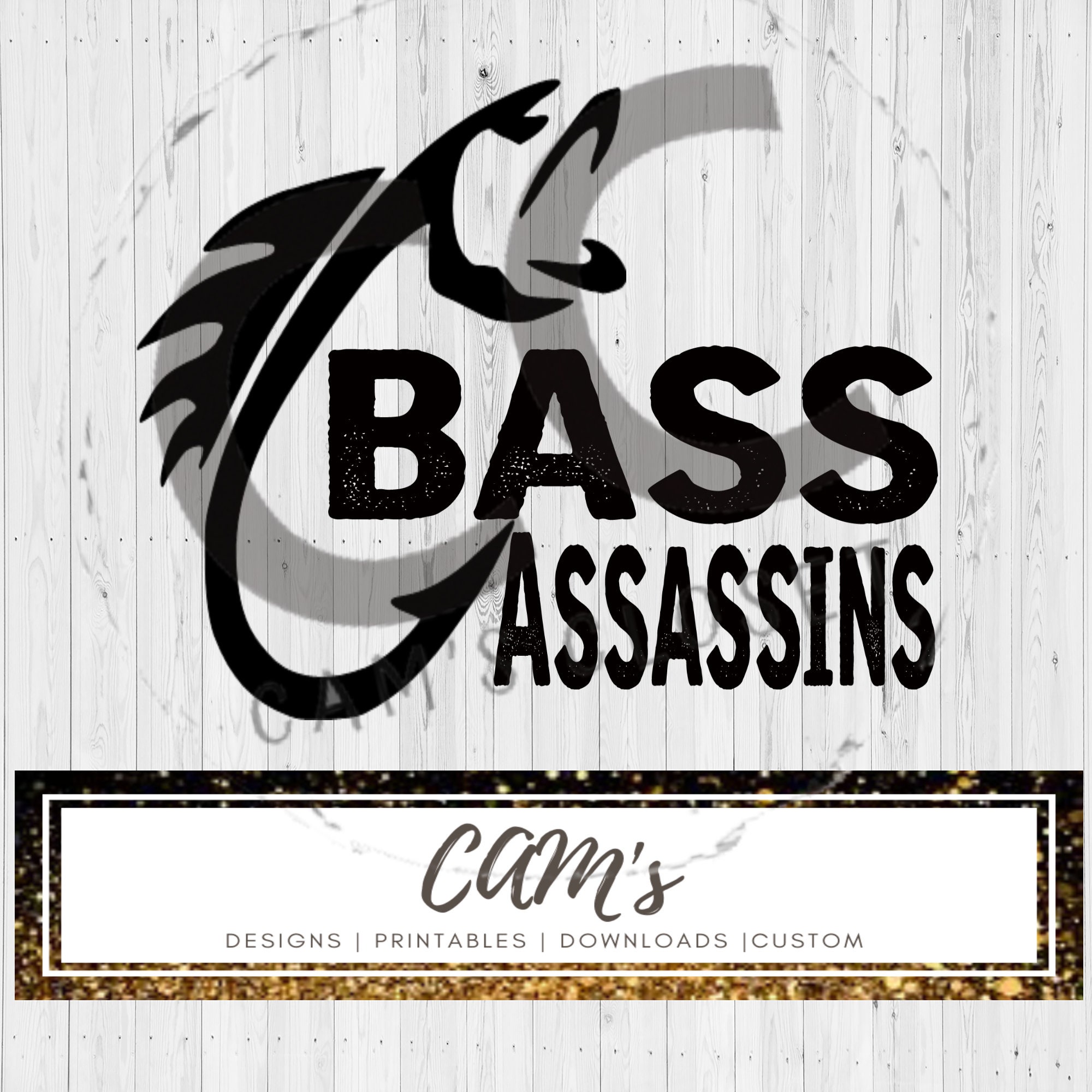 Bass Assassins Fishing Png • Jpg - Etsy