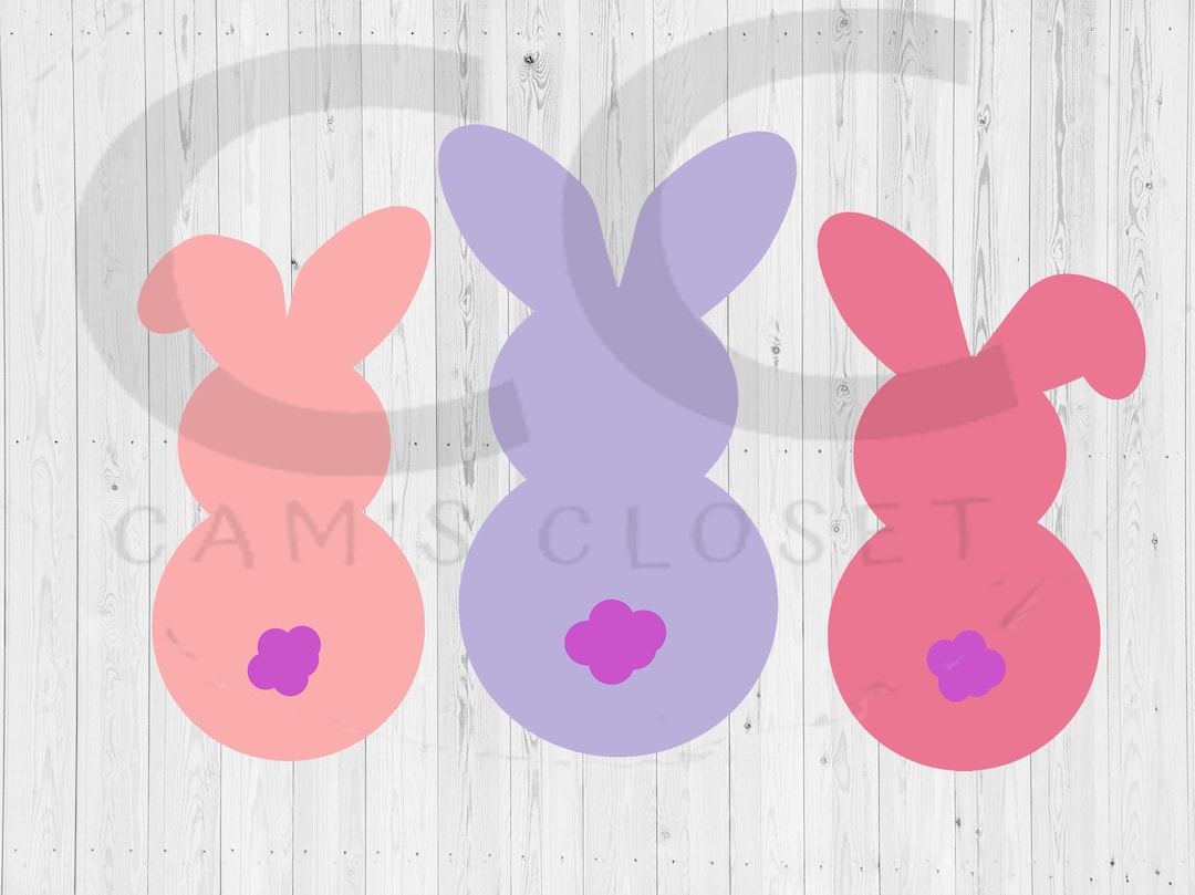 Bunny Trio 3 Bunnies Png Jpg - Etsy