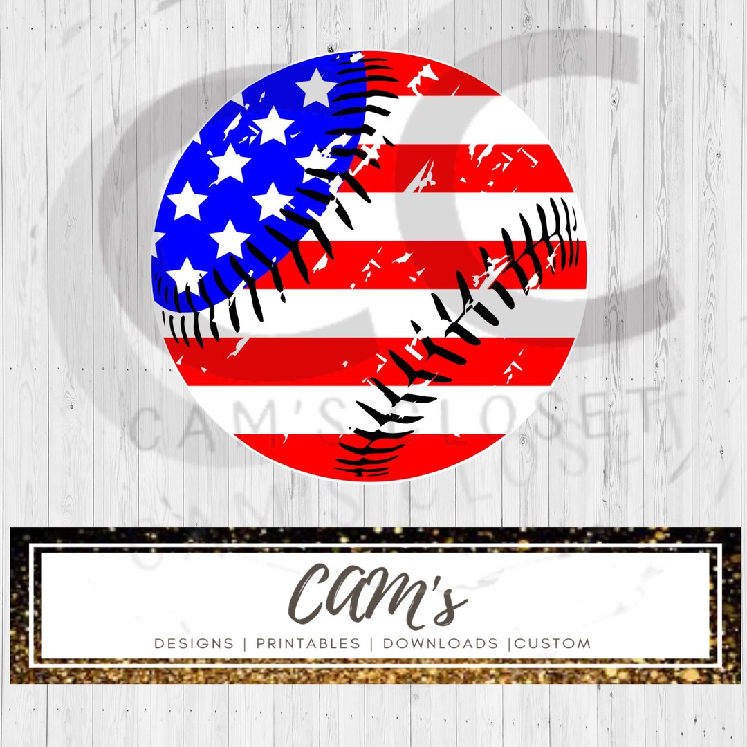 America Baseball Softball Flag PNG JPG Sublimation Digital Download - Etsy
