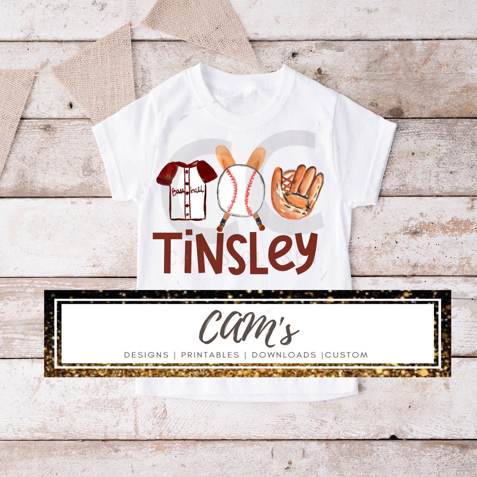 Maroon Baseball Watercolor Trio Png Watercolor Baseball Maroon Baseball ...