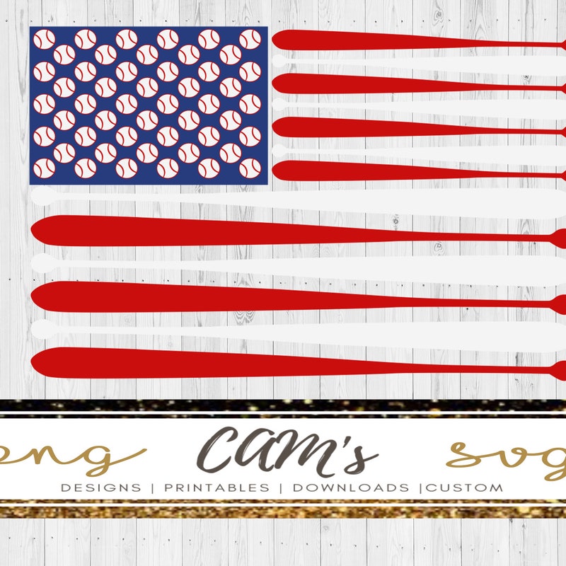 Baseball Flag Svg - Etsy