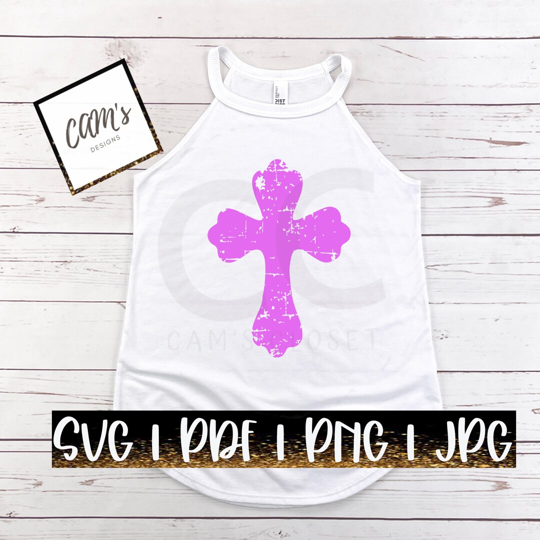 Distressed Cross I Png I Cross I Svg I Easter I Jpg - Etsy