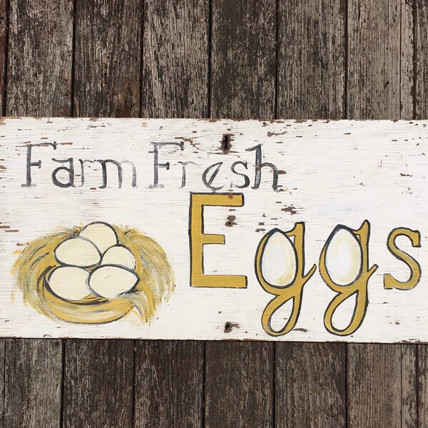 Fresh Eggs Sign - Etsy