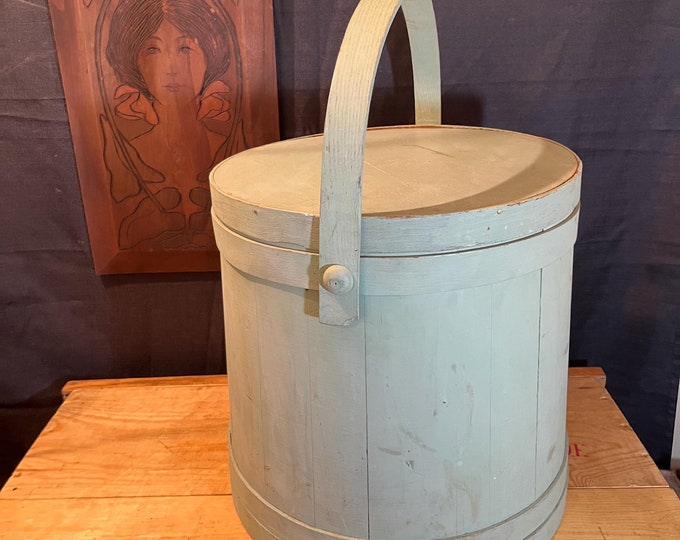 Antique Large Firkin, Sugar Bucket, Our Best 1776-1876 Centennial ...