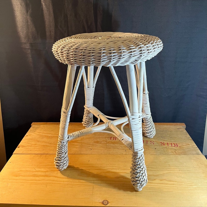 Wicker Stool - Etsy