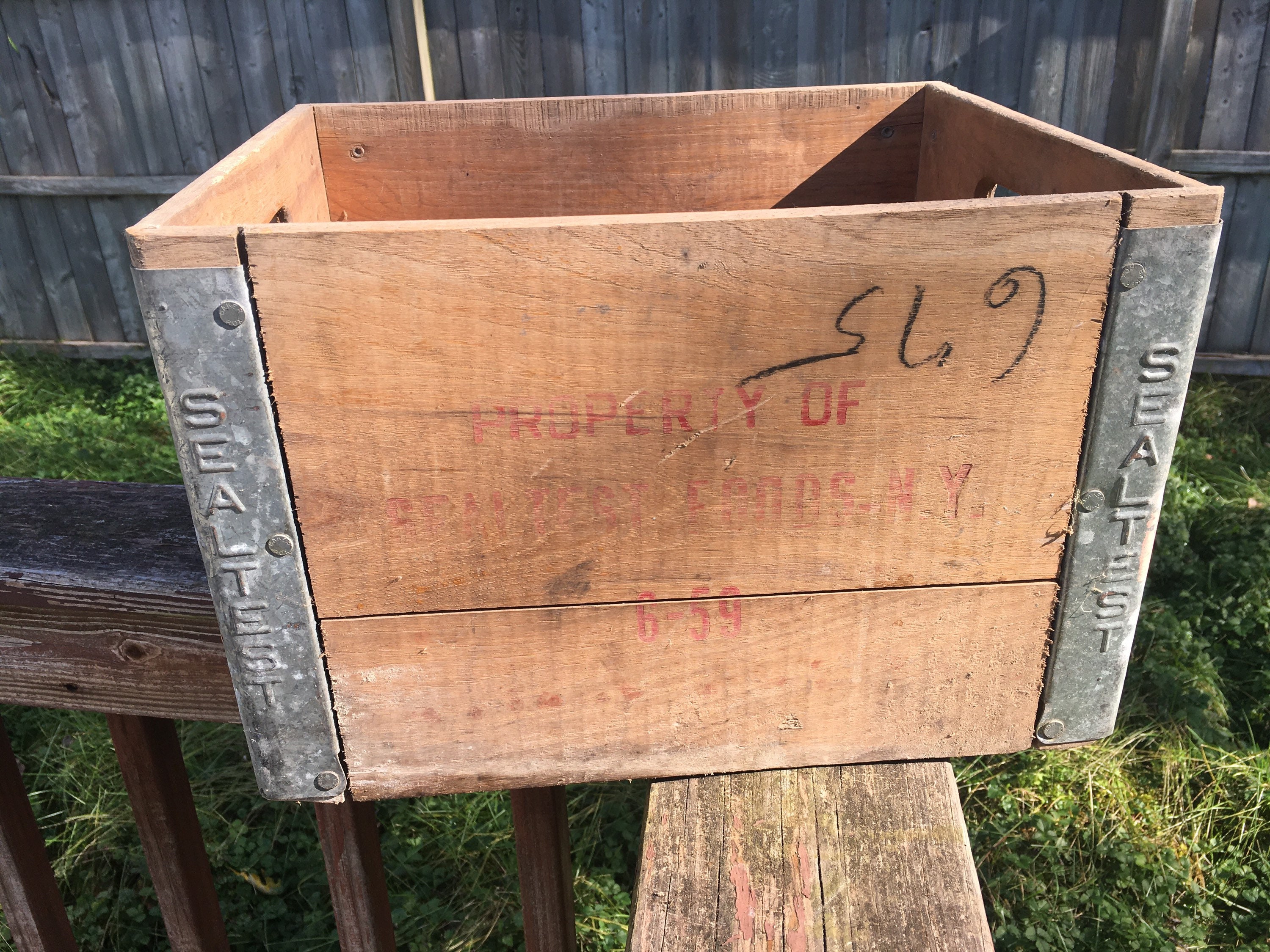 Vintage Sealtest Milk Crate Milk Box Rustic Milk Crate Wood - Etsy