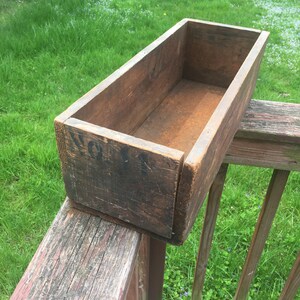 Antique Wood Shipping Box, Rustic Storage Box, Primitive Crate - Etsy