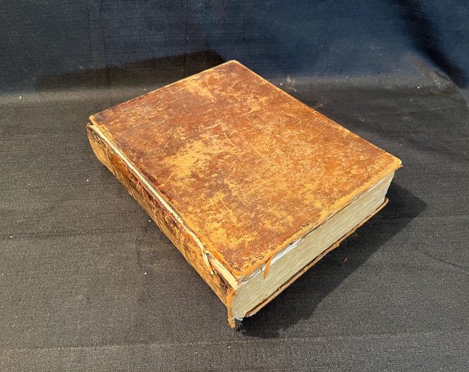 1800's, Holy Bible, Kimber and Sharpless Stereotype Edition, Leather ...