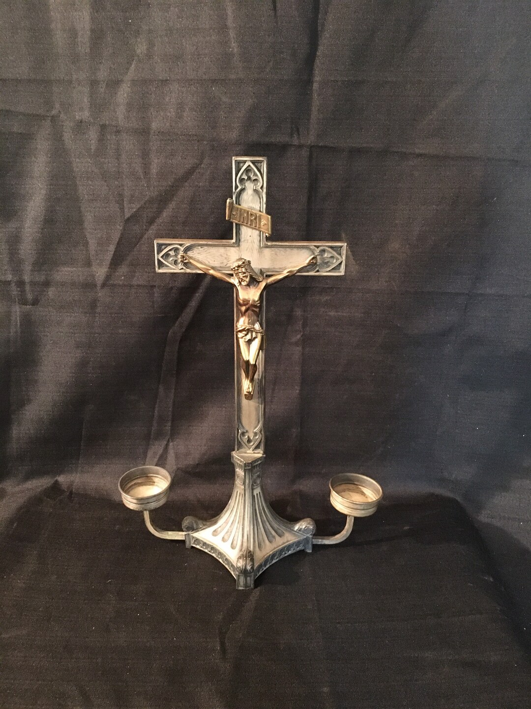 Antique Crucifix Mortuary Funeral Home Cross Attached - Etsy