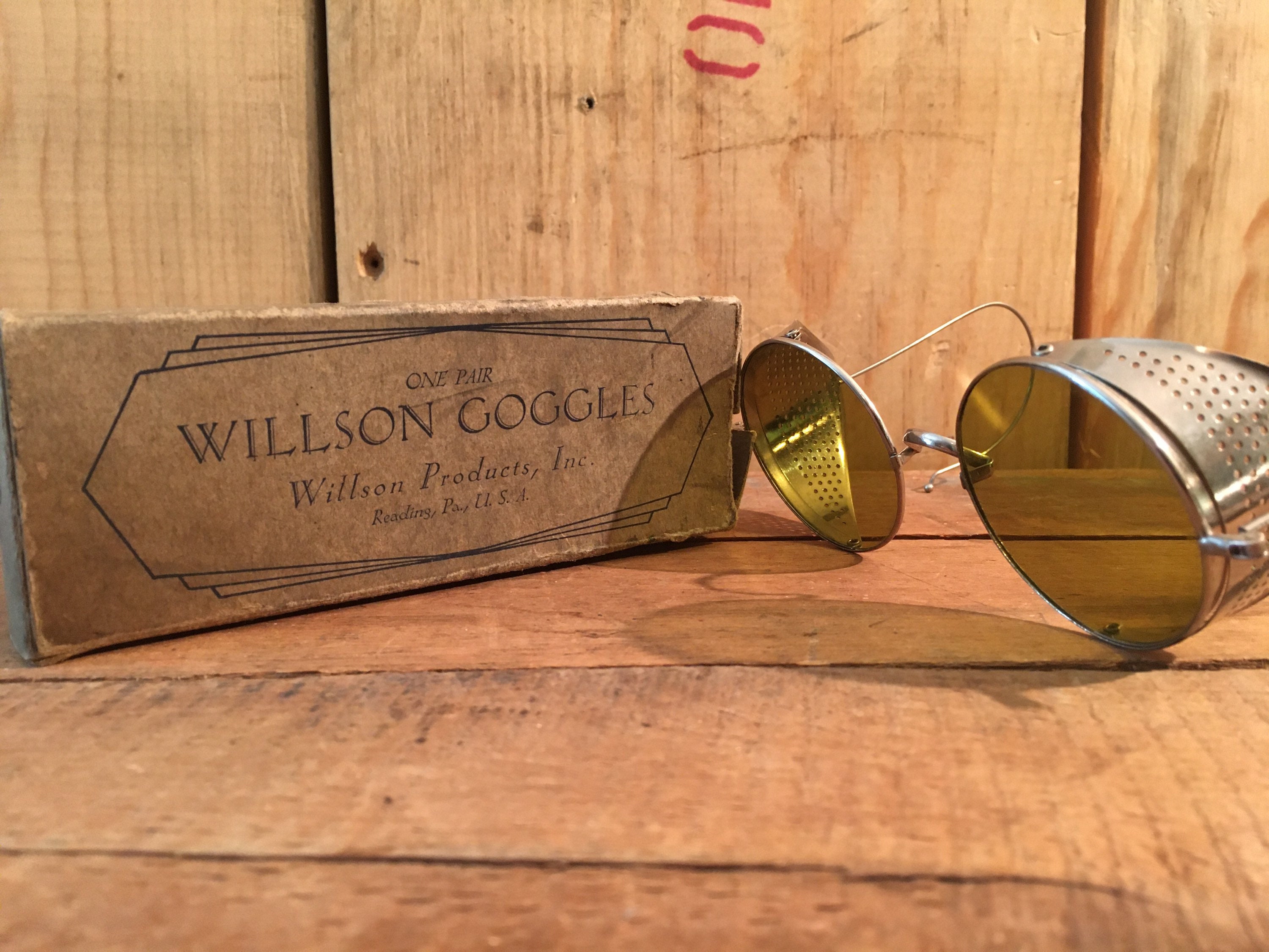 Willson Safety Goggles Original Box Amber Lenses Steam - Etsy