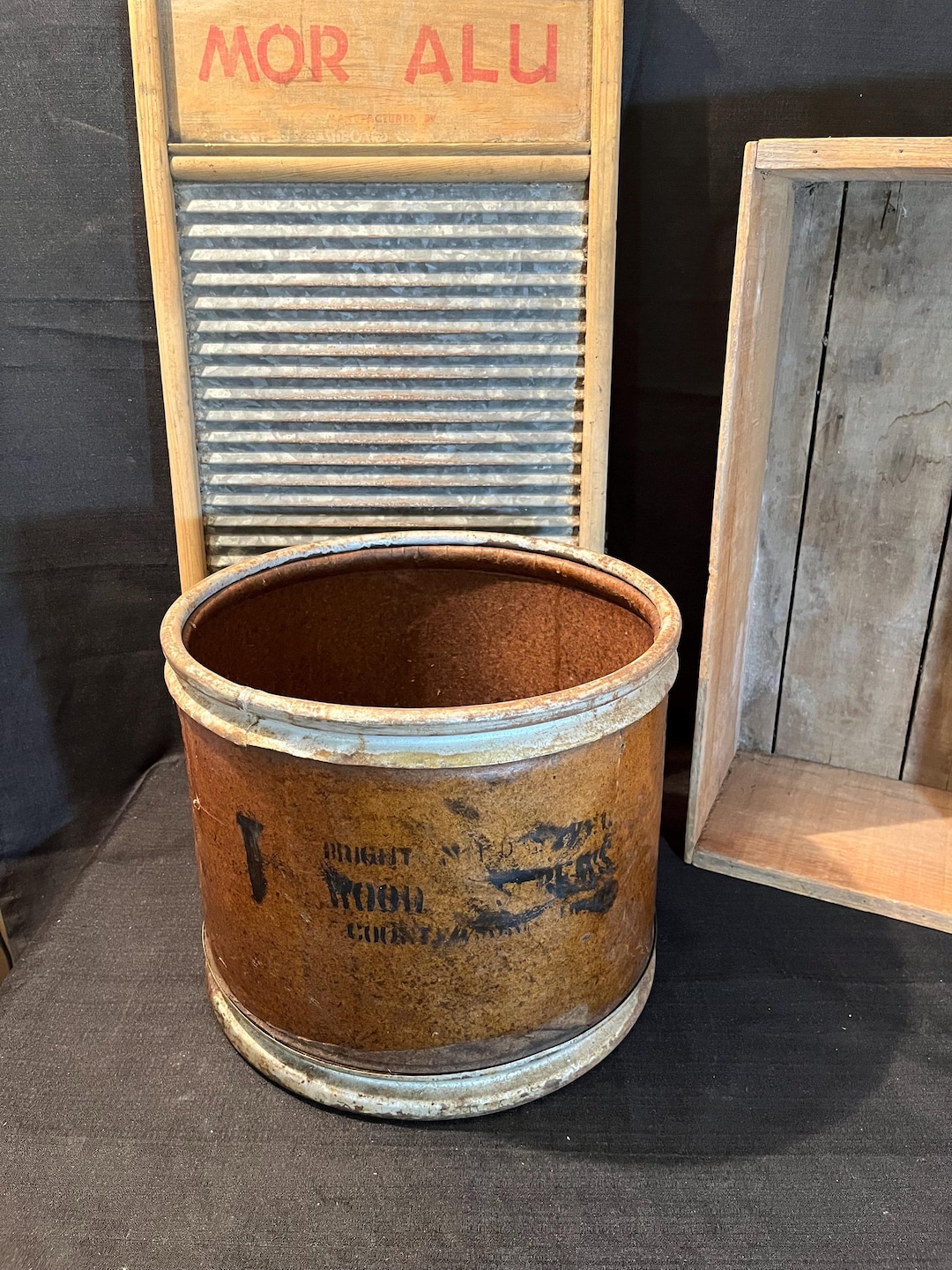 Vintage Hardware Store Screw Bucket, General Store Storage, Storage ...