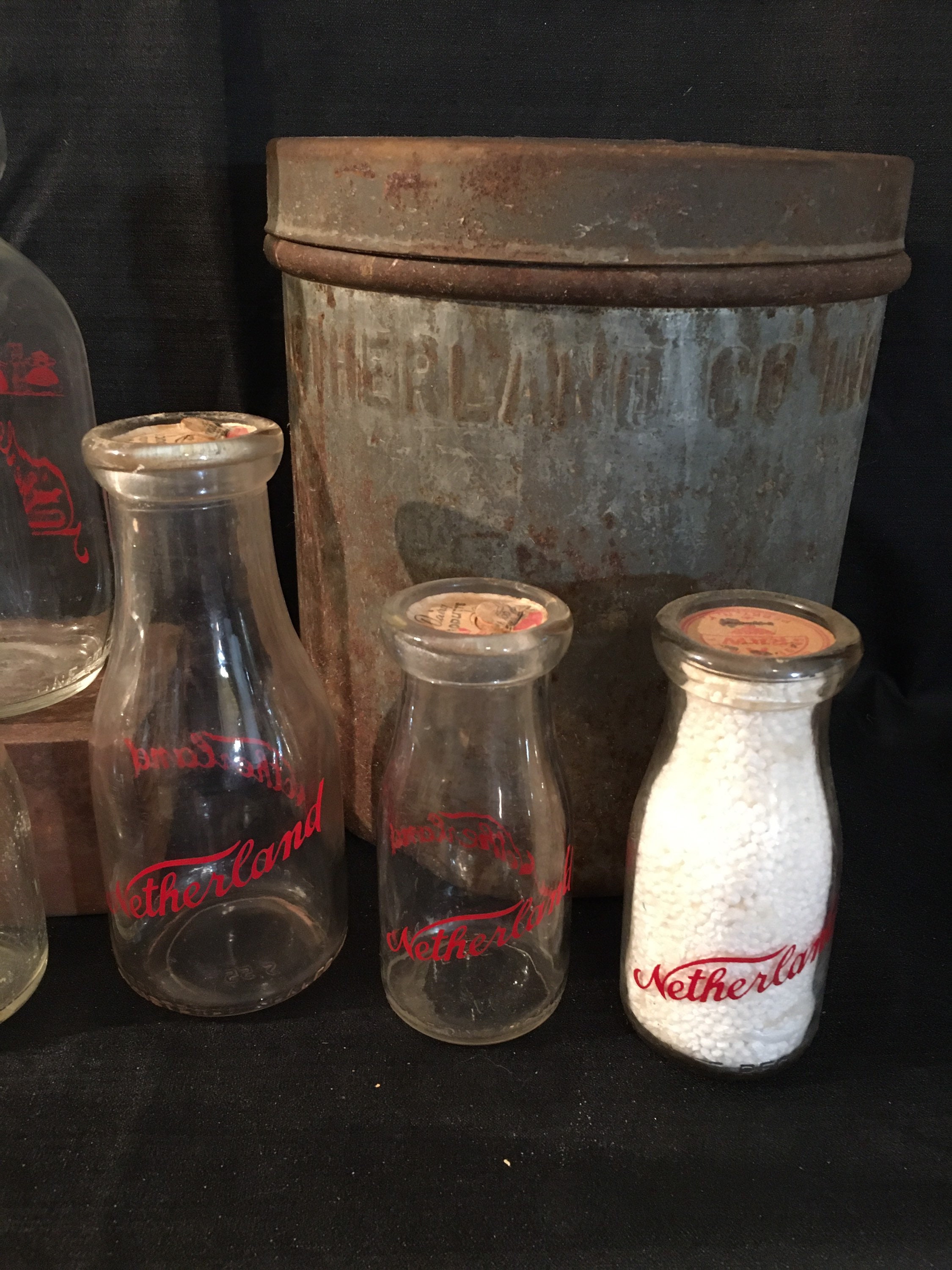 Netherland Dairy Syracuse NY Pyro Glass Milk Bottle | Etsy