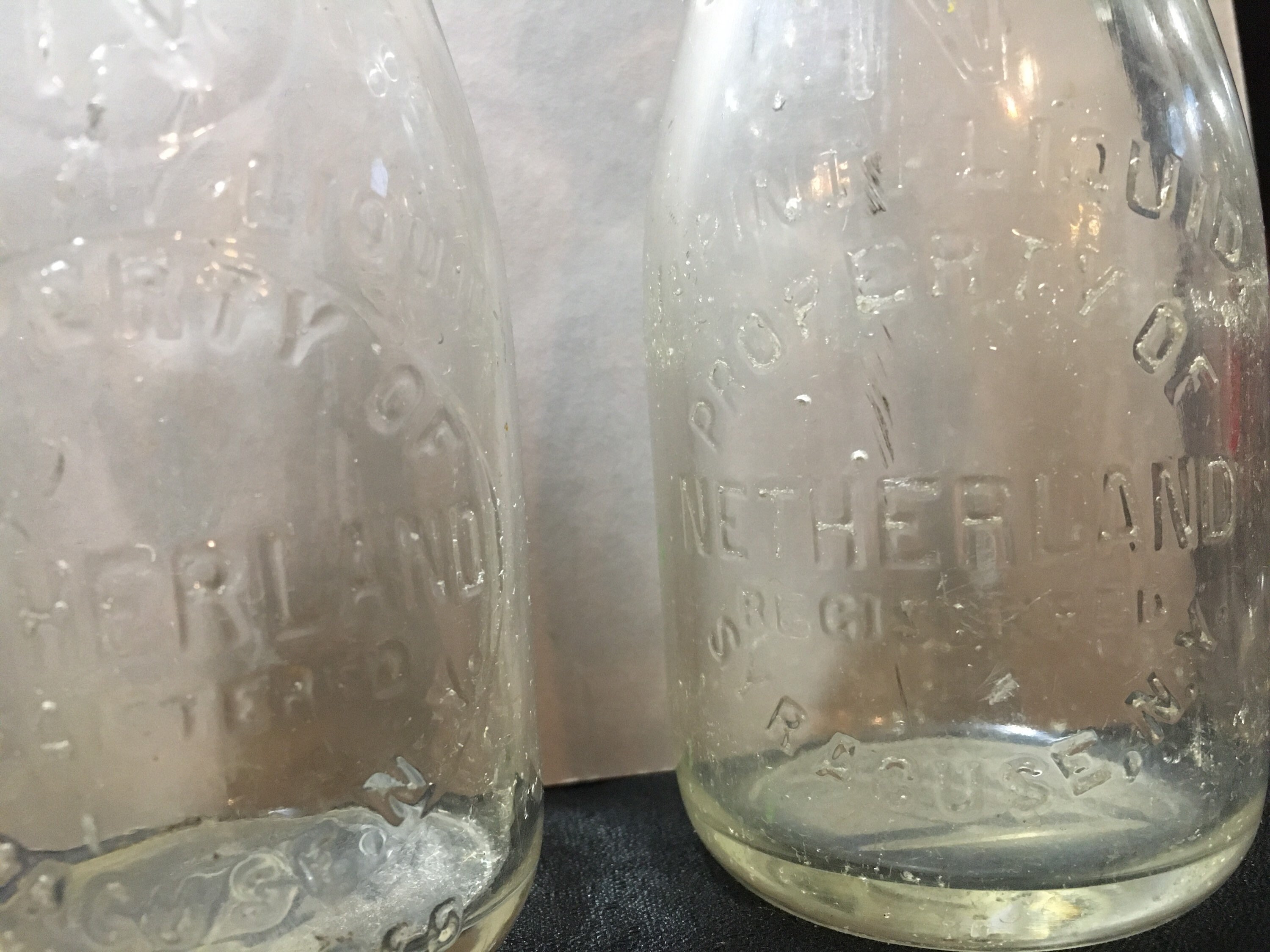 Netherland Dairy Syracuse NY Pyro Glass Milk Bottle | Etsy