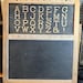 Antique Slate Chalkboard With Abc's, School Chalkboard With Alphabet ...