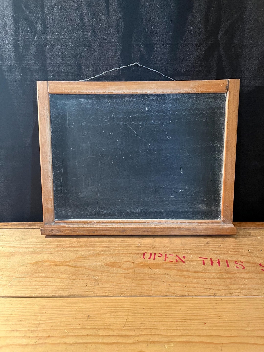 Antique Slate Chalkboard, Wood Framed Chalkboard, Double Sided ...