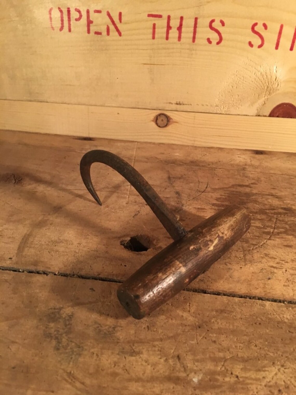 Vintage Hay Hook Primitive Hook Farm Hook Farmhouse Antique | Etsy