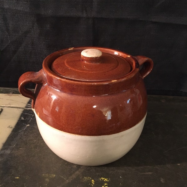 Antique Bean Pot - Etsy