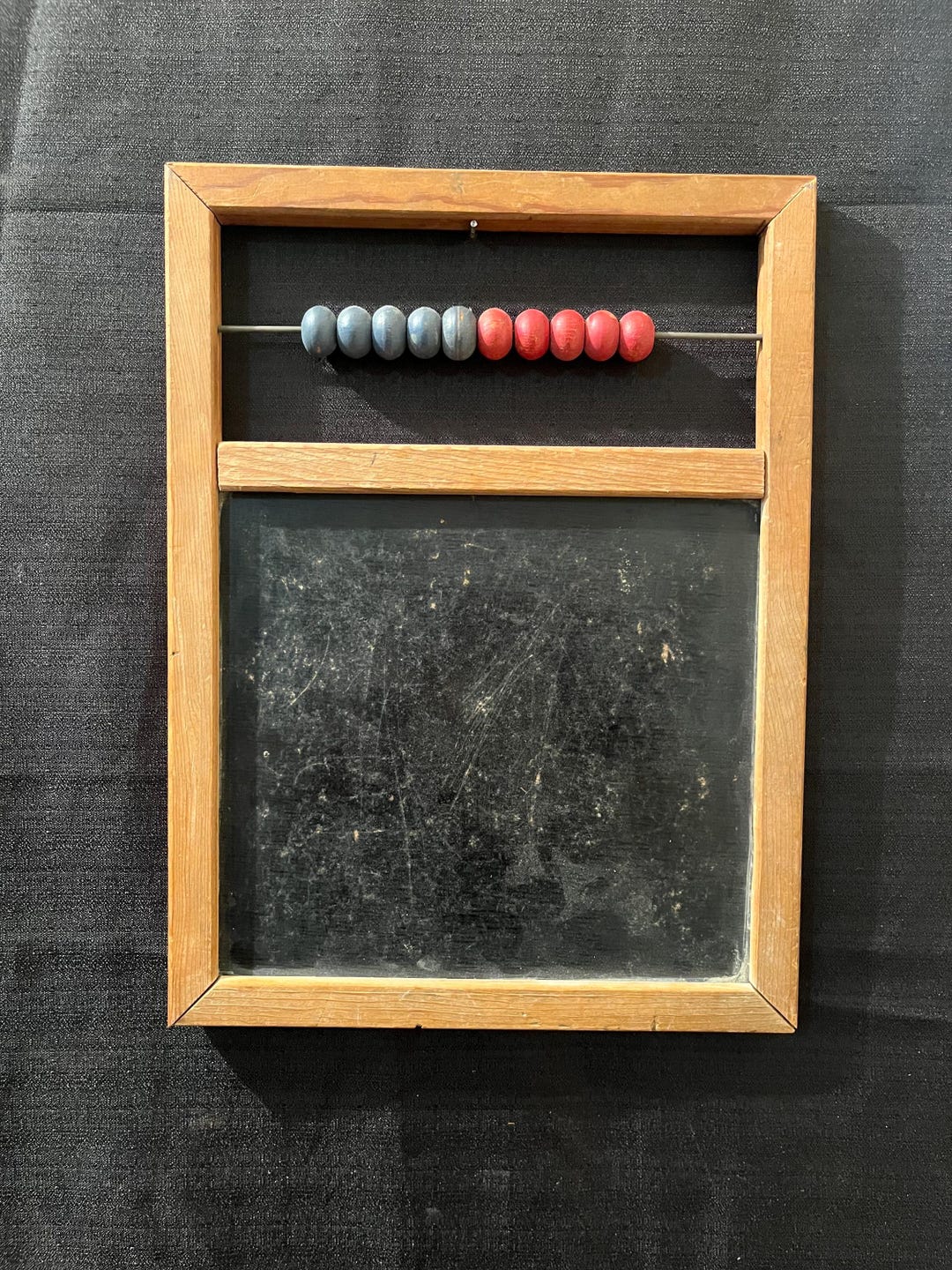 Vintage ABC Chalkboard, Abacus, Wood Framed, Old Whiteboard - Etsy