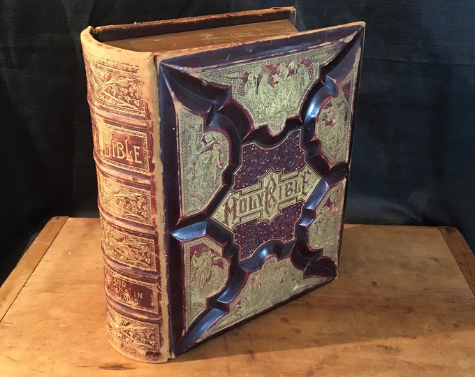 1880's, Parallel Bible, Pictorial Family Bible, E. Gately & Co ...