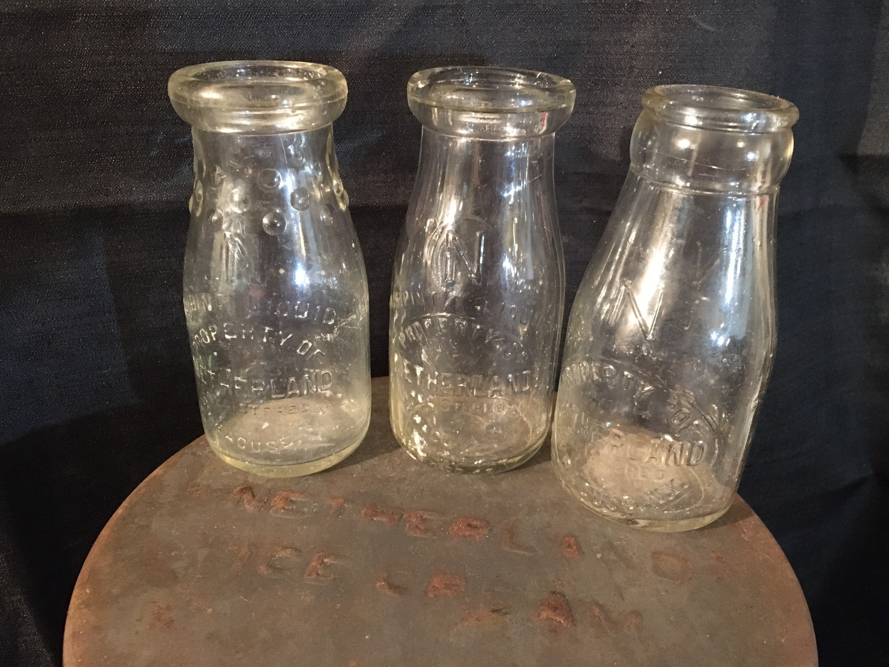 Netherland Dairy Syracuse NY Pyro Glass Milk Bottle | Etsy