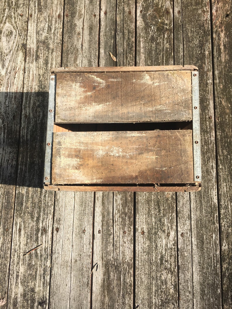Vintage Sealtest Milk Crate Milk Box Rustic Milk Crate Wood | Etsy